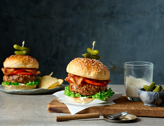 Pork Caesar Burgers | Foodland Ontario