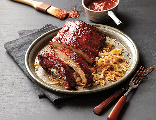 Maple Garlic Ribs and Cabbage | Foodland Ontario